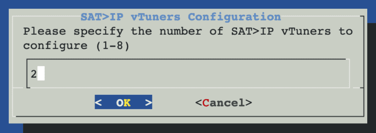 2. Input the IP addresses for the SAT>IP tuners (provided in your order ...